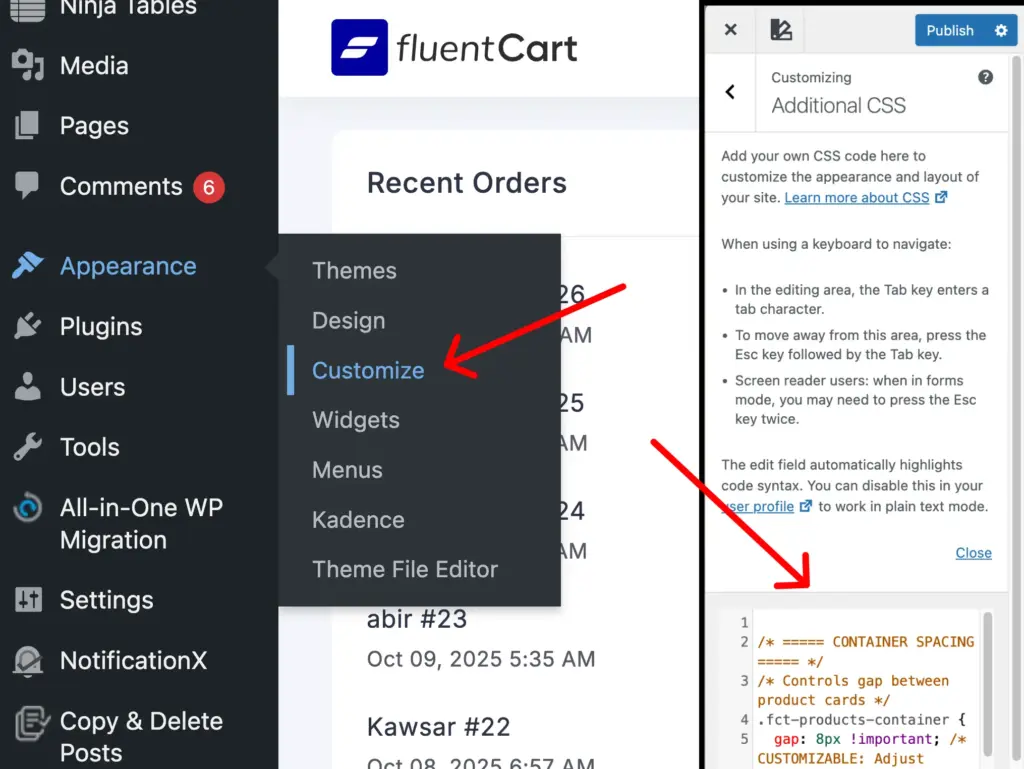 Custom CSS For Online Product Card Design in FluentCart - FluentCart